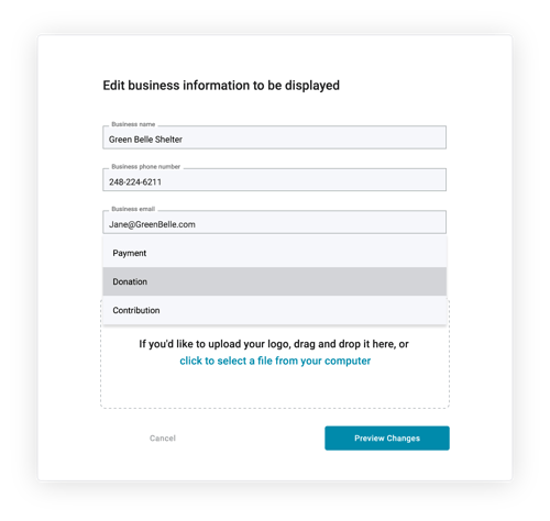 Online Payment Form: Processing fee donation checkbox